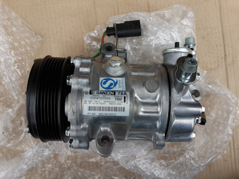 6RD820803D Kомпрессор кондиционера с эле- VAG | Запчасти на DRIVE2