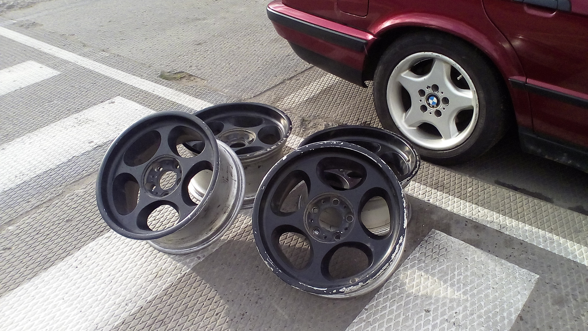 26 style R17 8/9j [прокатка] — BMW 5 series (E34), 2 л, 1991 года ...