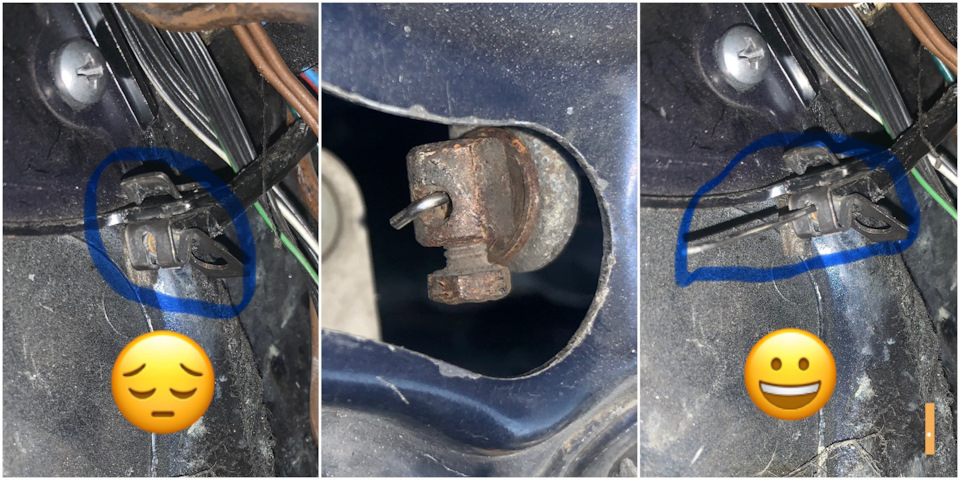 Трос капота — Audi Cabriolet (B4), 2,6 л, 1995 года | поломка | DRIVE2