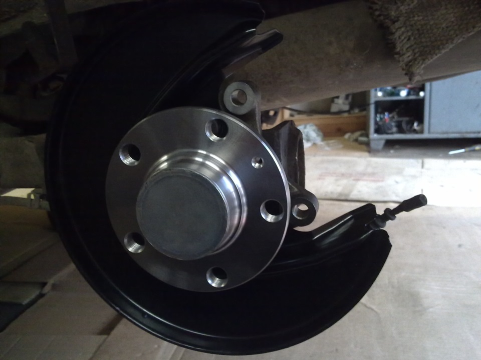 Замена задних тормозов.Переход на двухрядный подшипник. Часть II ...