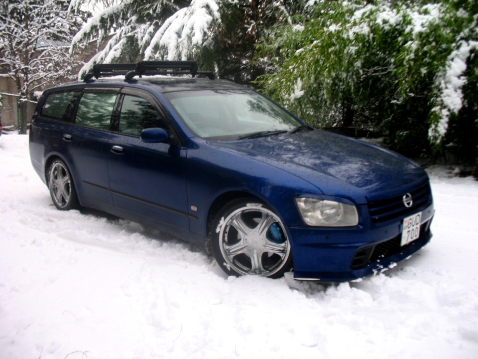 Nismo wagon on the snow — Nissan Stagea (M35), 2,5 л, 2003 года ...