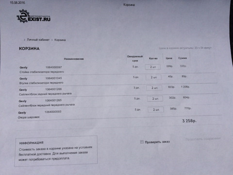 1064001045 Втулка стабилизатора EMG GEELY | Запчасти на DRIVE2