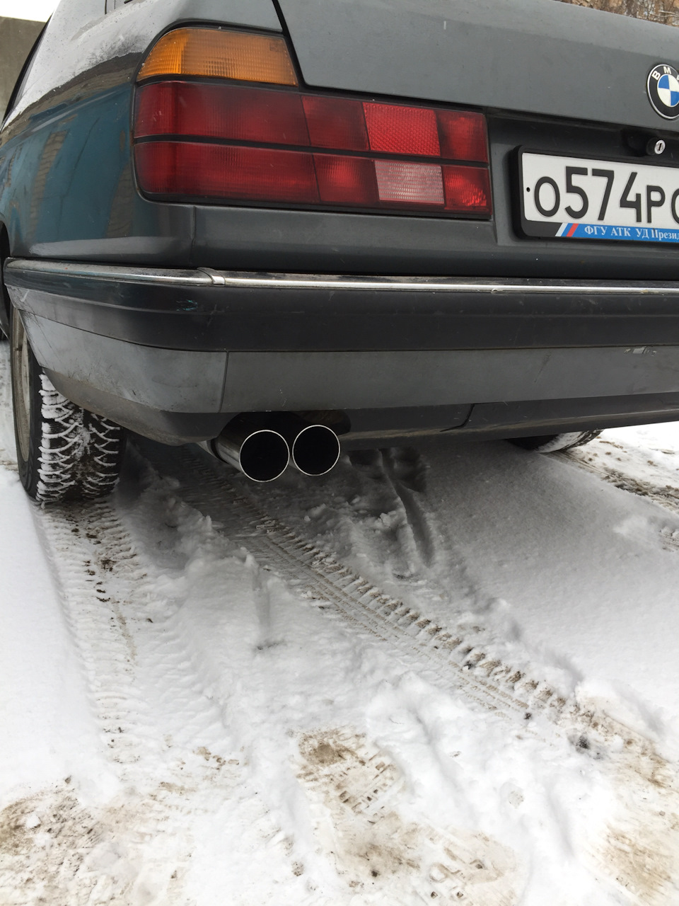 Глушитель на месте — BMW 7 series (E32), 3 л, 1988 года | своими руками ...