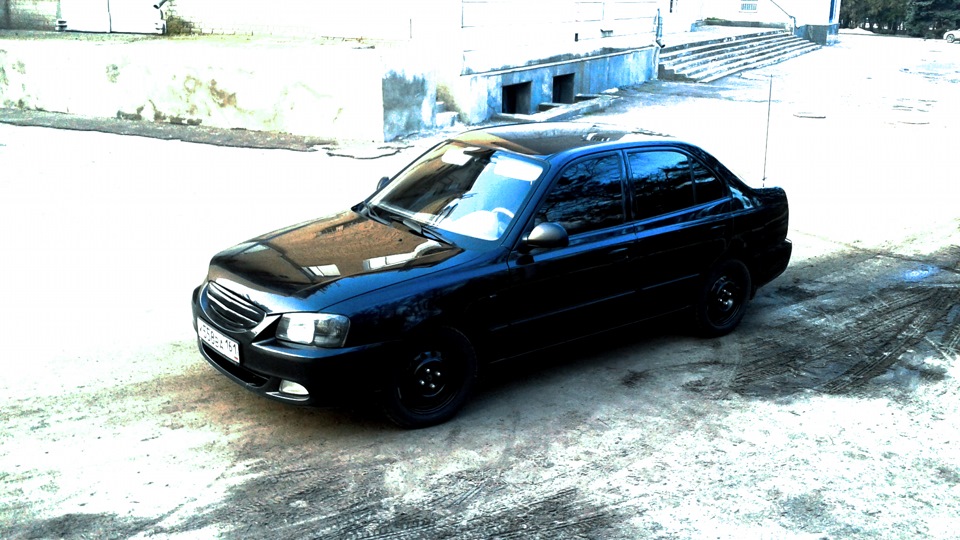 Чип-тюнинг + выбитый катализатор — Hyundai Accent (2G), 1,5 л, 2008 ...