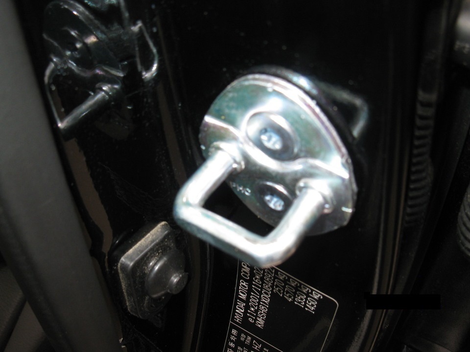 Заглушки на замки дверей — Hyundai Santa Fe (2G), 2,4 л, 2011 года ...