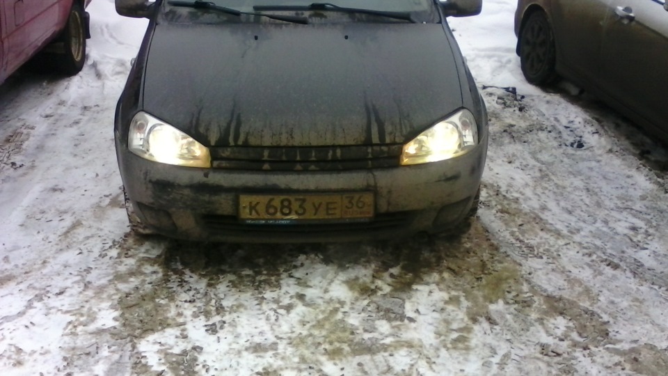 замена ламп ближнего света — Lada Калина Универсал (1G), 1,6 л, 2012 ...