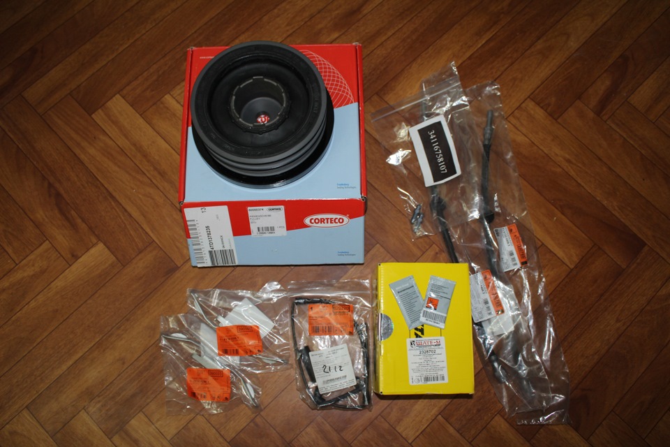 шкив коленвала и финал по тормозам — BMW 3 series (E46), 2 л, 2002 года ...