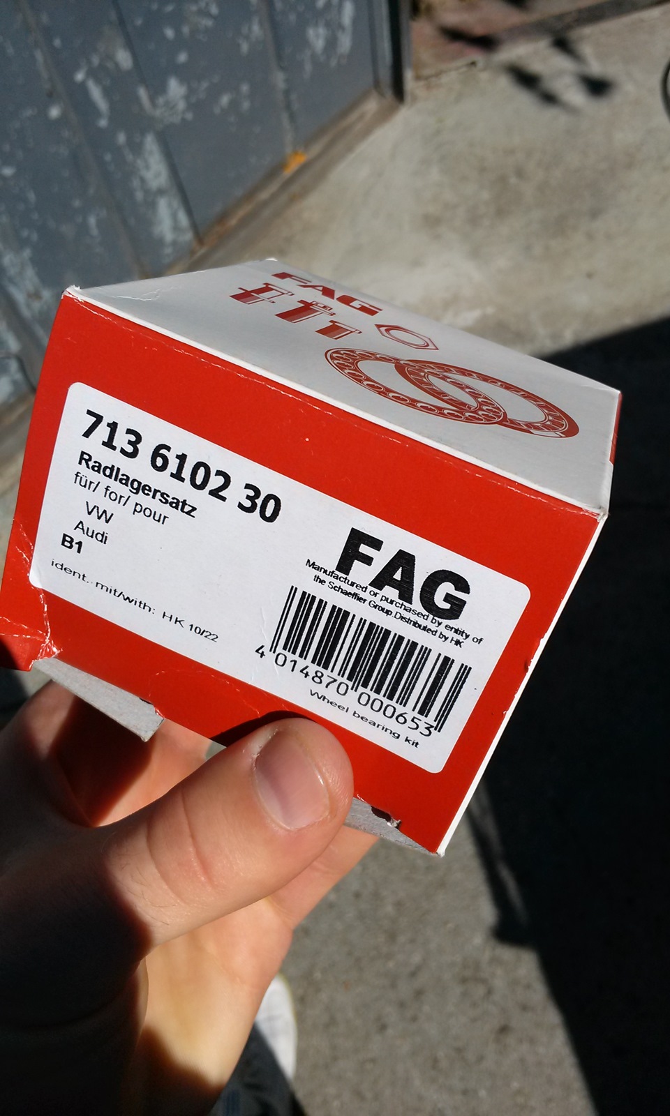 Подшипники задних ступиц — Volkswagen Passat Variant (B4), 1,8 л, 1993 ...