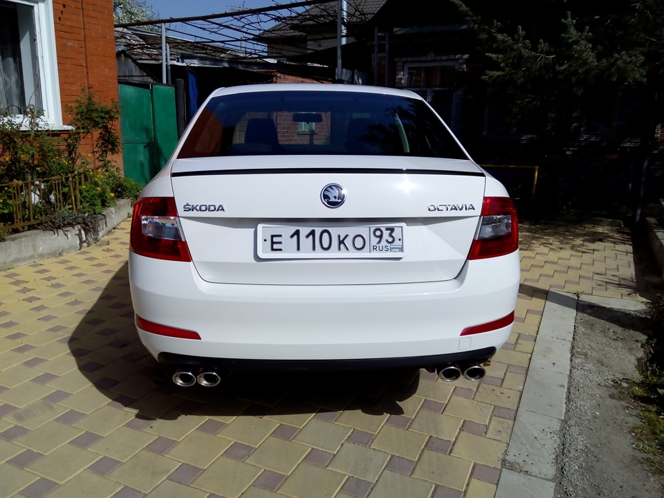 Установил спойлер — Skoda Octavia A7 Mk3, 1,2 л, 2013 года | стайлинг ...
