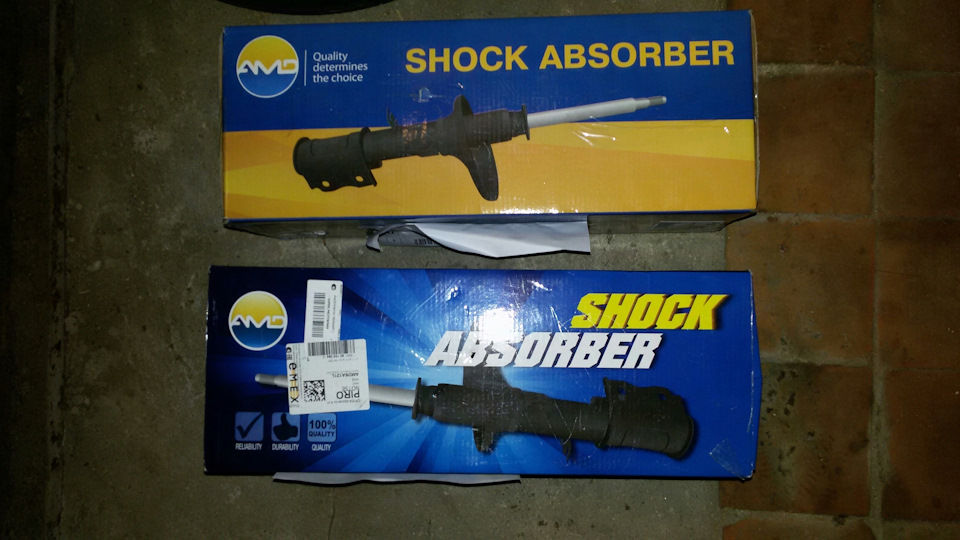 Замена передних амортизаторов — KIA Spectra, 1,6 л, 2009 года | своими ...