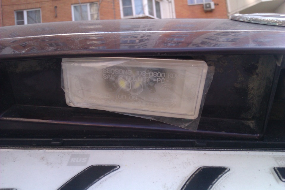 Светодиоды в подсветку номера:) — SsangYong Kyron, 2 л, 2011 года ...