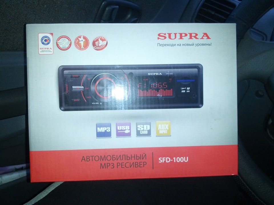 Автомобильный МРЗ Рессивер Supra SFD-100U — Hyundai Accent (2G), 1,5 л, 2007 года | автозвук ...