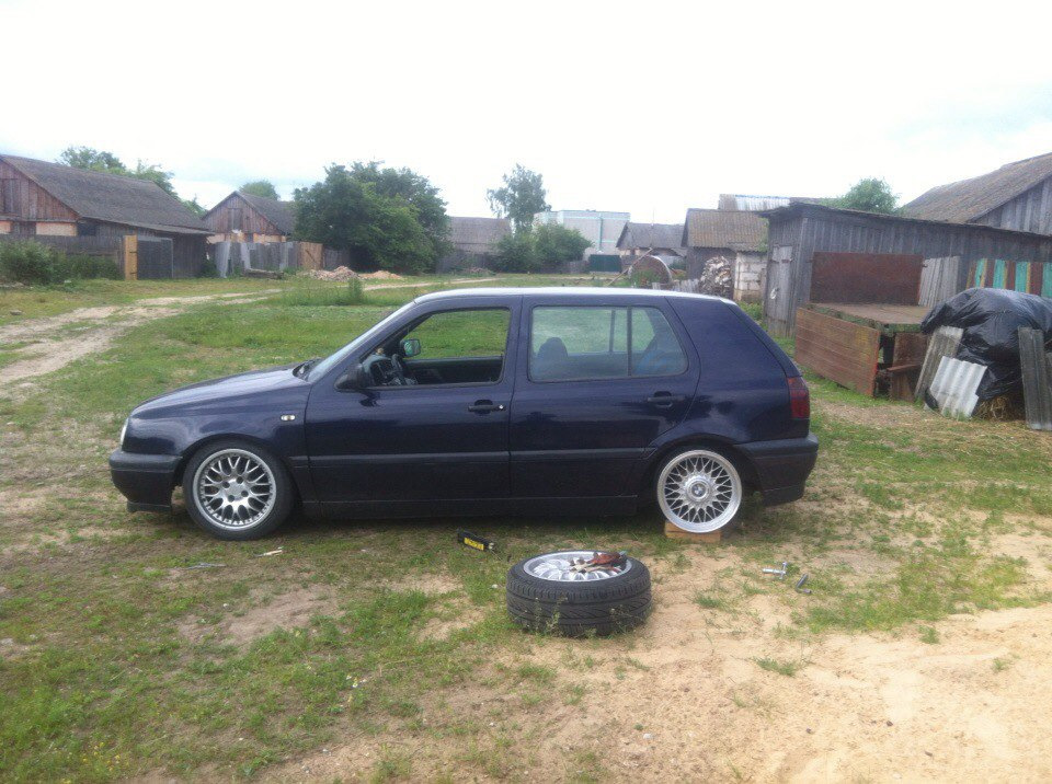 Новые катки BBS rz 469 — Volkswagen Golf Mk3, 1,6 л, 1997 года ...