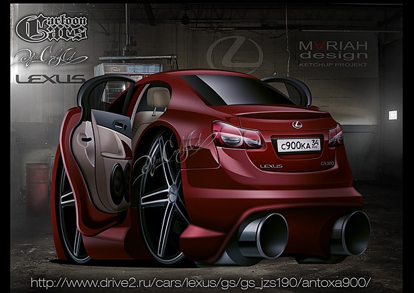 Cartoon GS300 — Lexus GS (S190), 3 л, 2006 года | фотография | DRIVE2