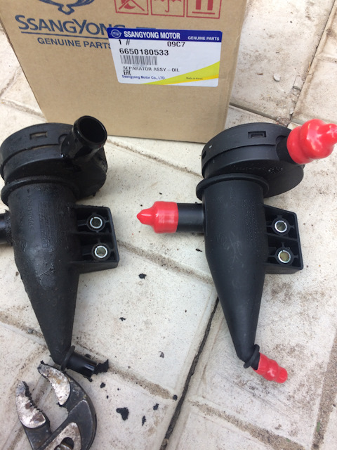 6650180533 Маслоотделитель крышки ГБЦ SSANG YONG | Запчасти на DRIVE2