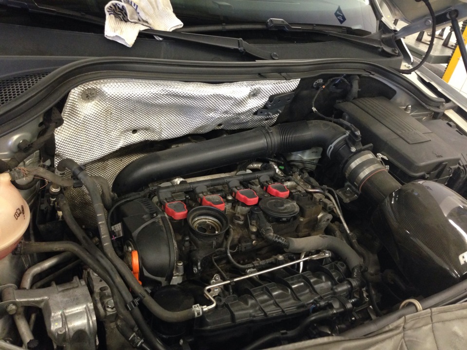 ТО-75 и замена цепи ГРМ — Volkswagen Tiguan (1G), 2 л, 2010 года ...