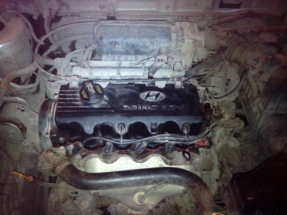 Прокладка клапанной крышки — Hyundai Accent (2G), 1,6 л, 2004 года ...