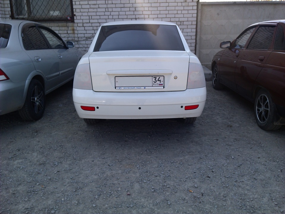 тонировка фонарей на проире — Nissan Almera Classic (B10), 1,6 л, 2012 ...
