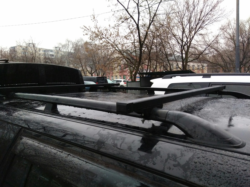 Перекладины на рейлинги — Mitsubishi Pajero Sport (1G), 3 л, 2004 года ...
