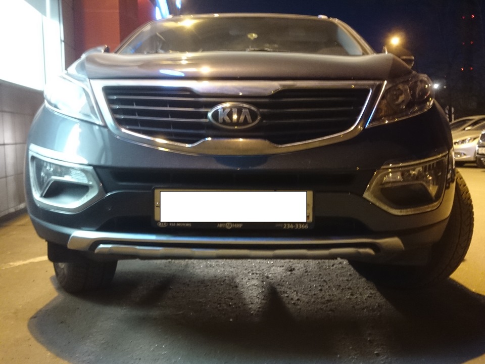 Установка накладок на бампера — KIA Sportage (3G), 2 л, 2012 года ...