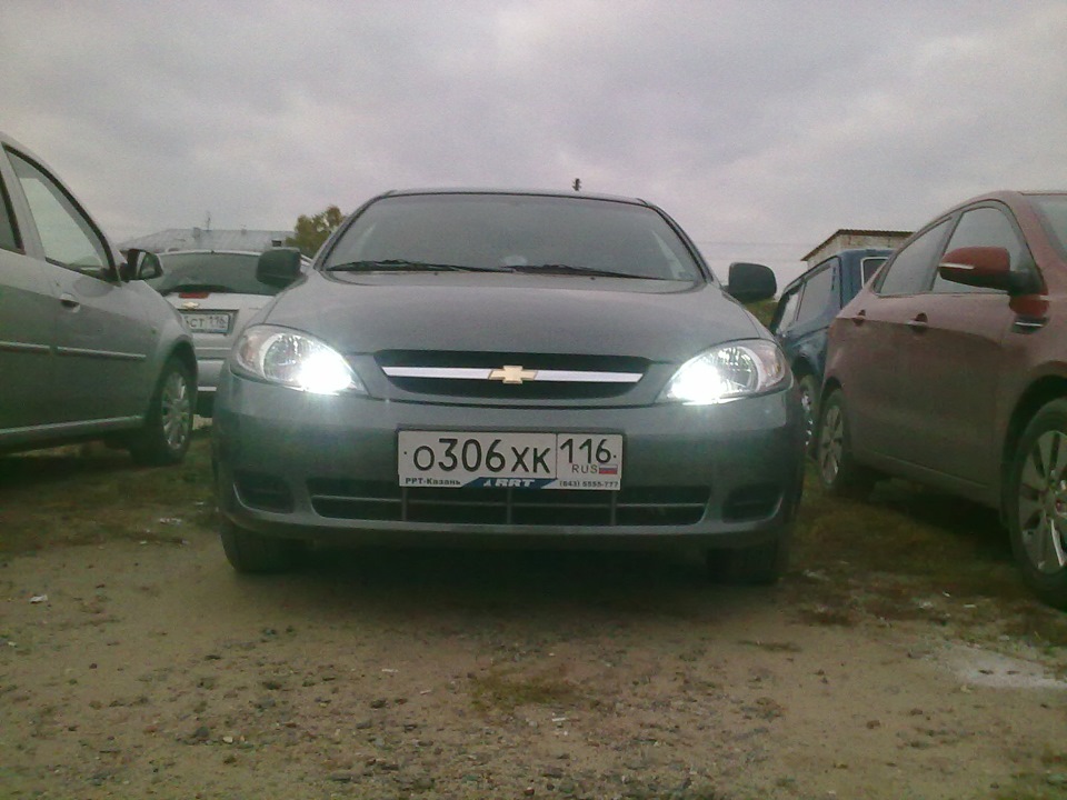 Диодные габаритные огни — Chevrolet Lacetti 5D, 1,4 л, 2011 года ...