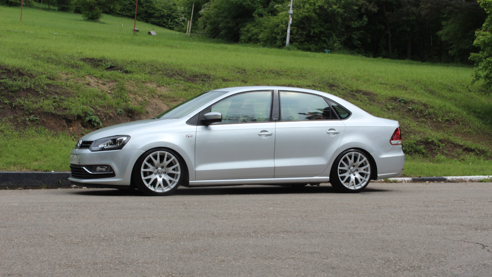 Проект занижение (в течении зимы) — Volkswagen Polo Sedan, 1,6 л, 2012 ...