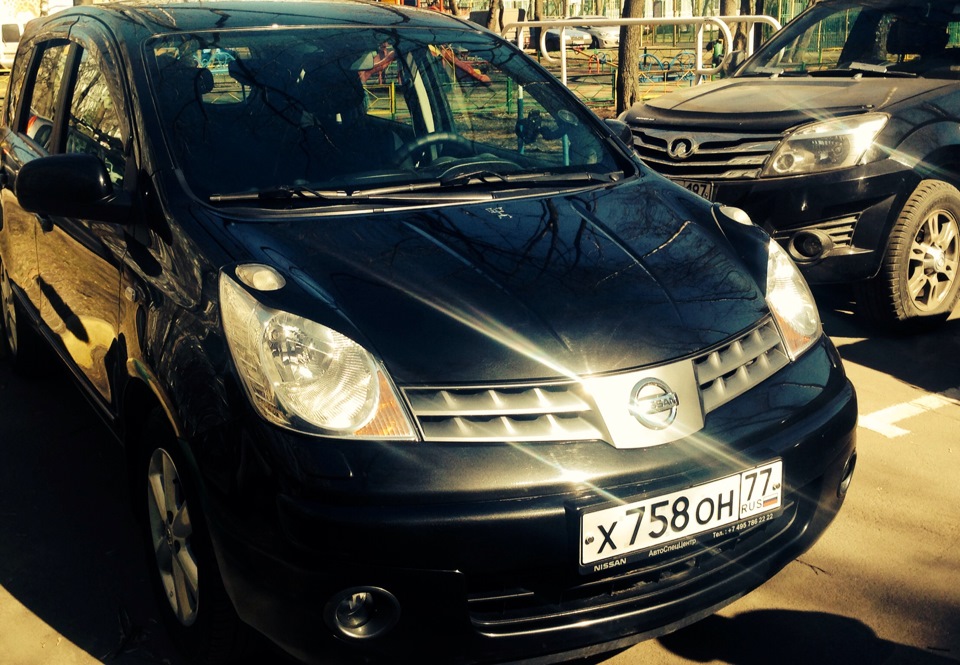 Накладки на фары. — Nissan Note (1G), 1,6 л, 2007 года | тюнинг | DRIVE2