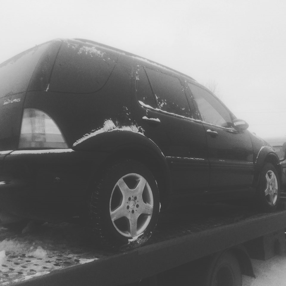 Лед тронулся — Mercedes-Benz ML 55 AMG (W163), 5,5 л, 2001 года ...