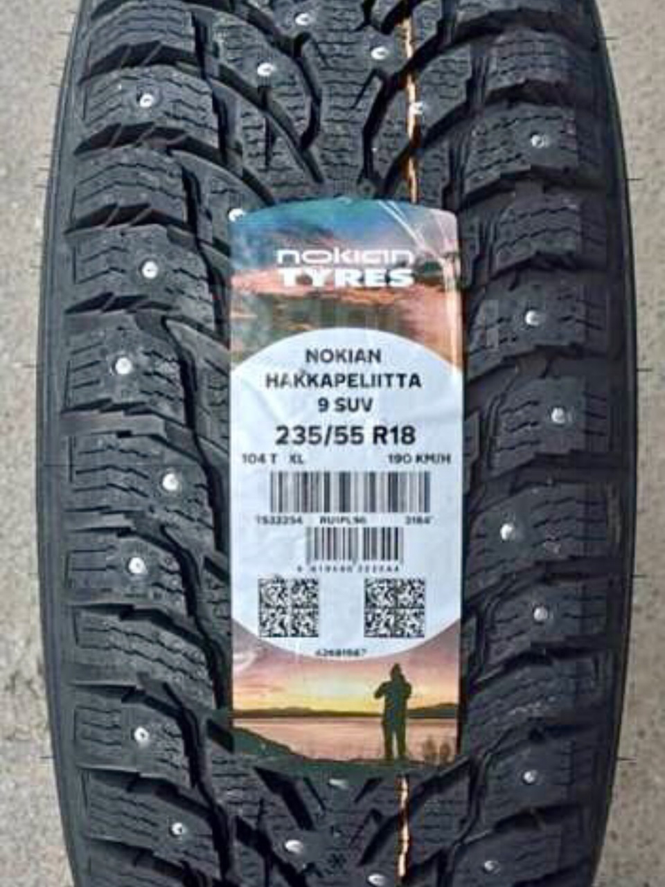 Nokian Hakkapeliitta 9 SUV 235/55 R18 — Volkswagen Tiguan (2G), 2 л ...