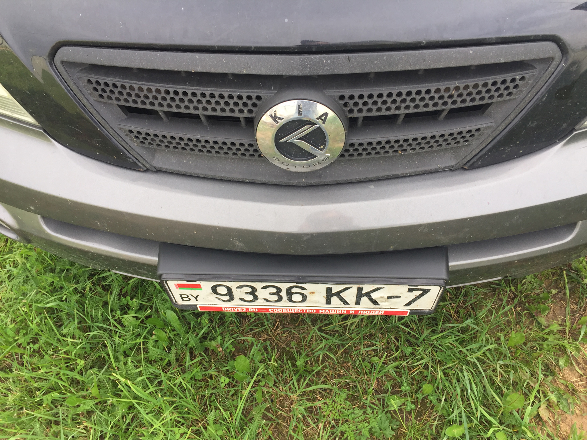 Подиум под номерной знак — KIA Sorento (1G), 2,5 л, 2003 года ...