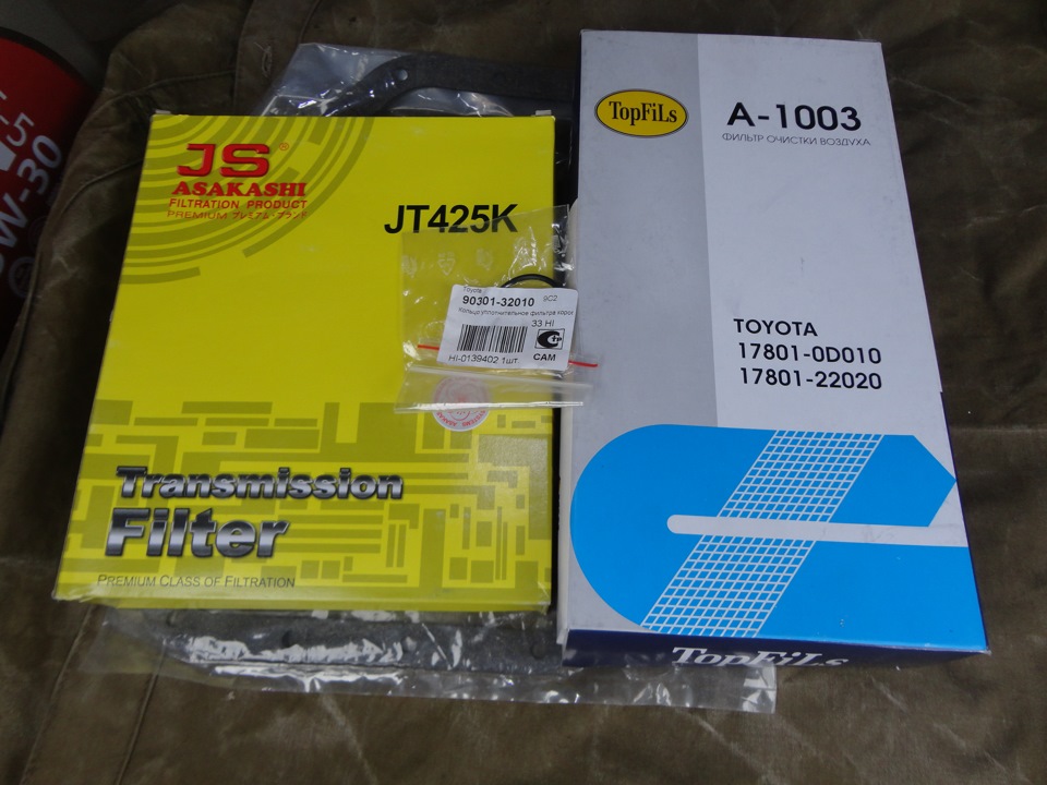 Замена масла АКПП с заменой фильтра. — Toyota Premio (T240), 1,8 л ...