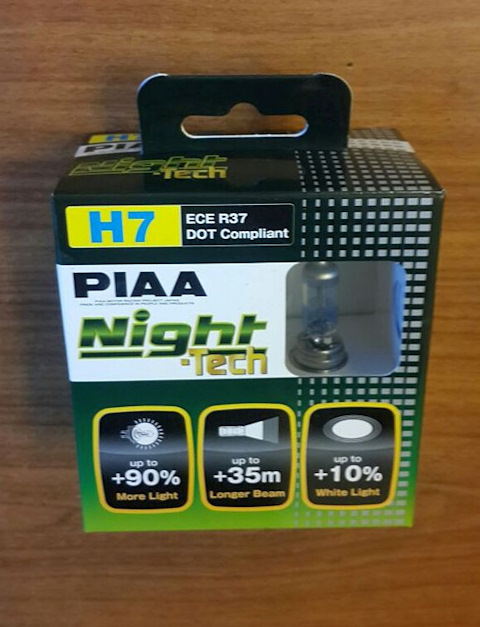 HE823H7 Лампы NIGHT TECH (TYPE H7) HE-823(H7) 2 шт. PIAA | Запчасти на ...