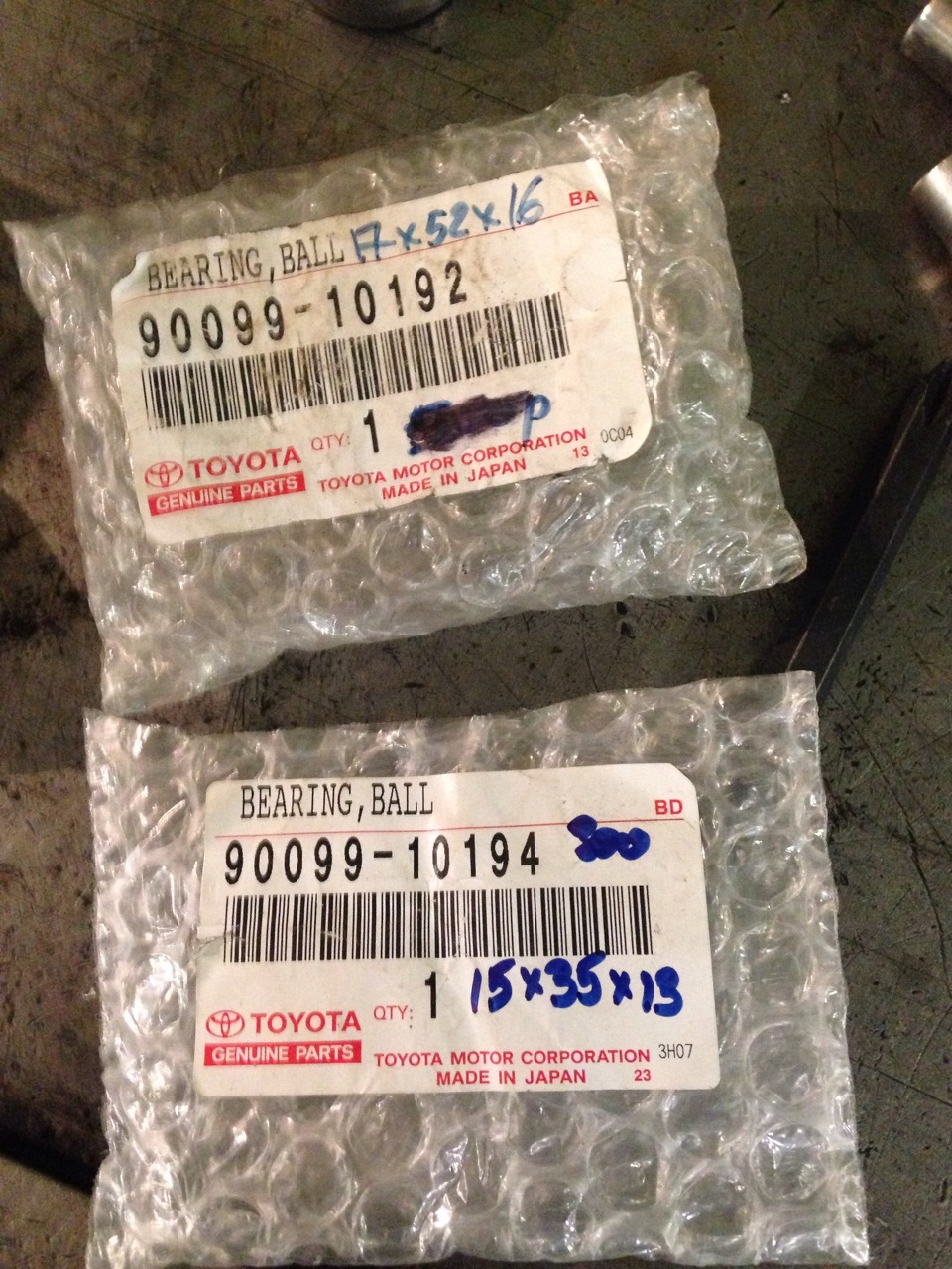 9009910194 Подшипник генератора TOYOTA LEXUS | Запчасти на DRIVE2