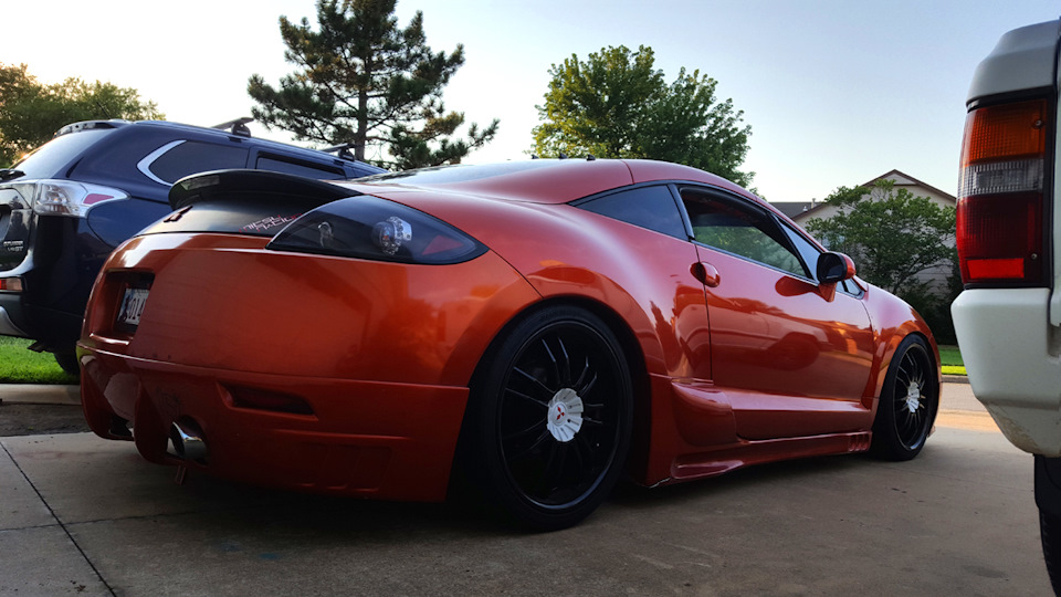 7/30/16 — Black Wheels, White Centers — Mitsubishi Eclipse (4G), 2,4 л ...