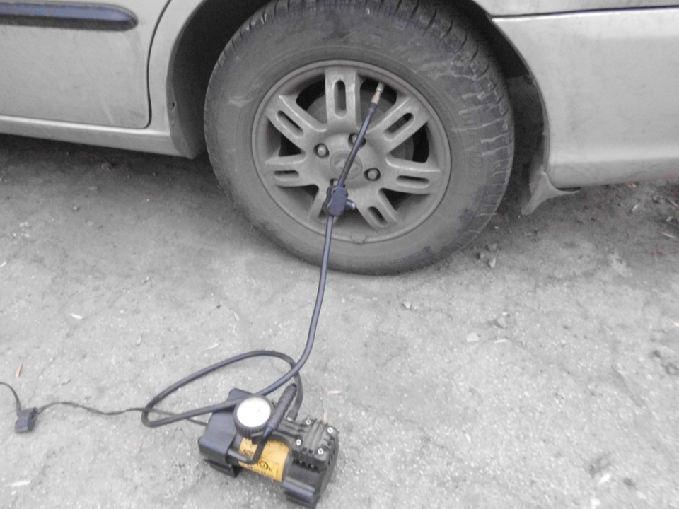 Подкачка шин. — Hyundai Accent (2G), 1,6 л, 2008 года | шины | DRIVE2