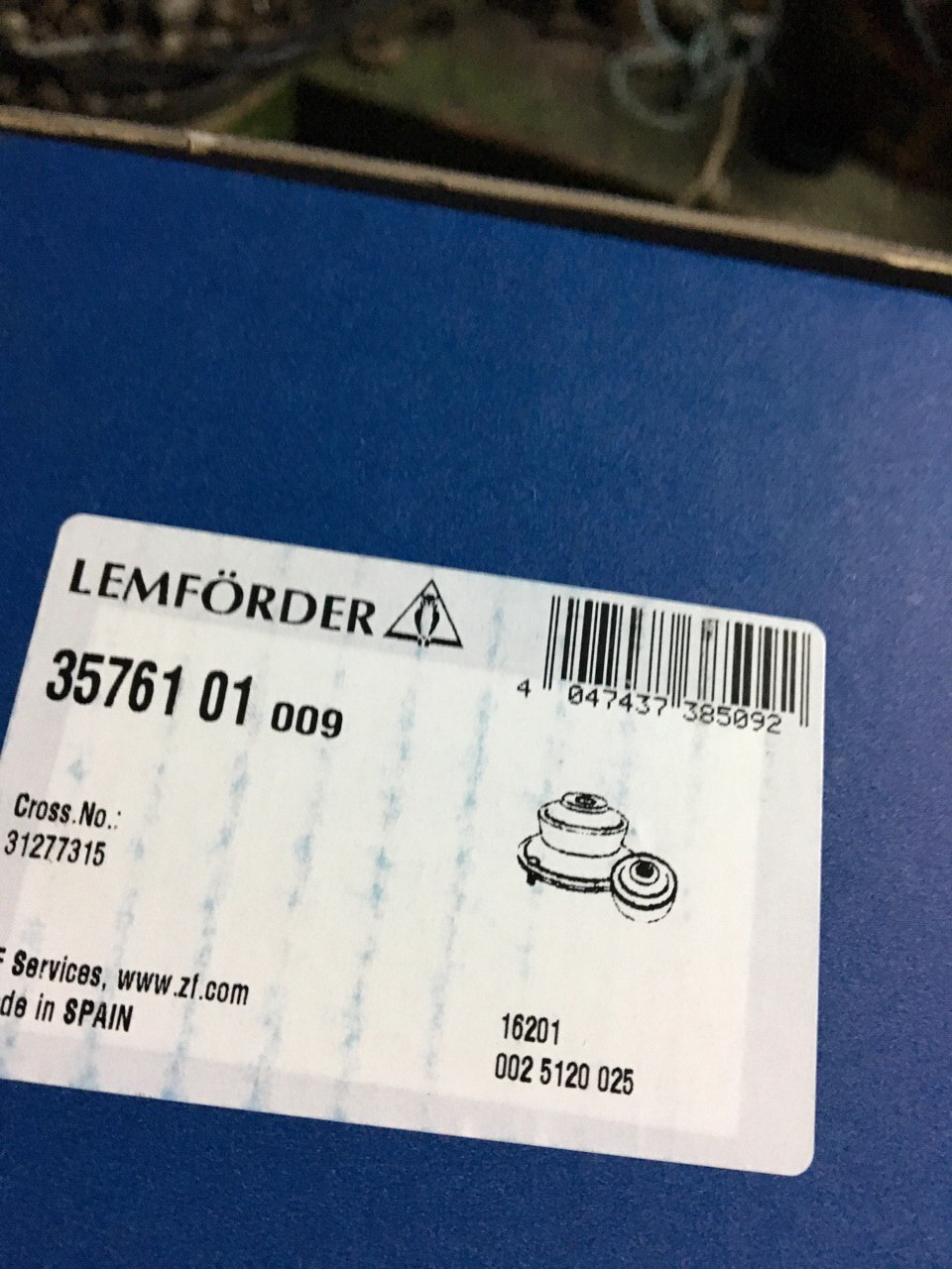 3576101 Подвеска, двигатель LEMFORDER | Запчасти на DRIVE2