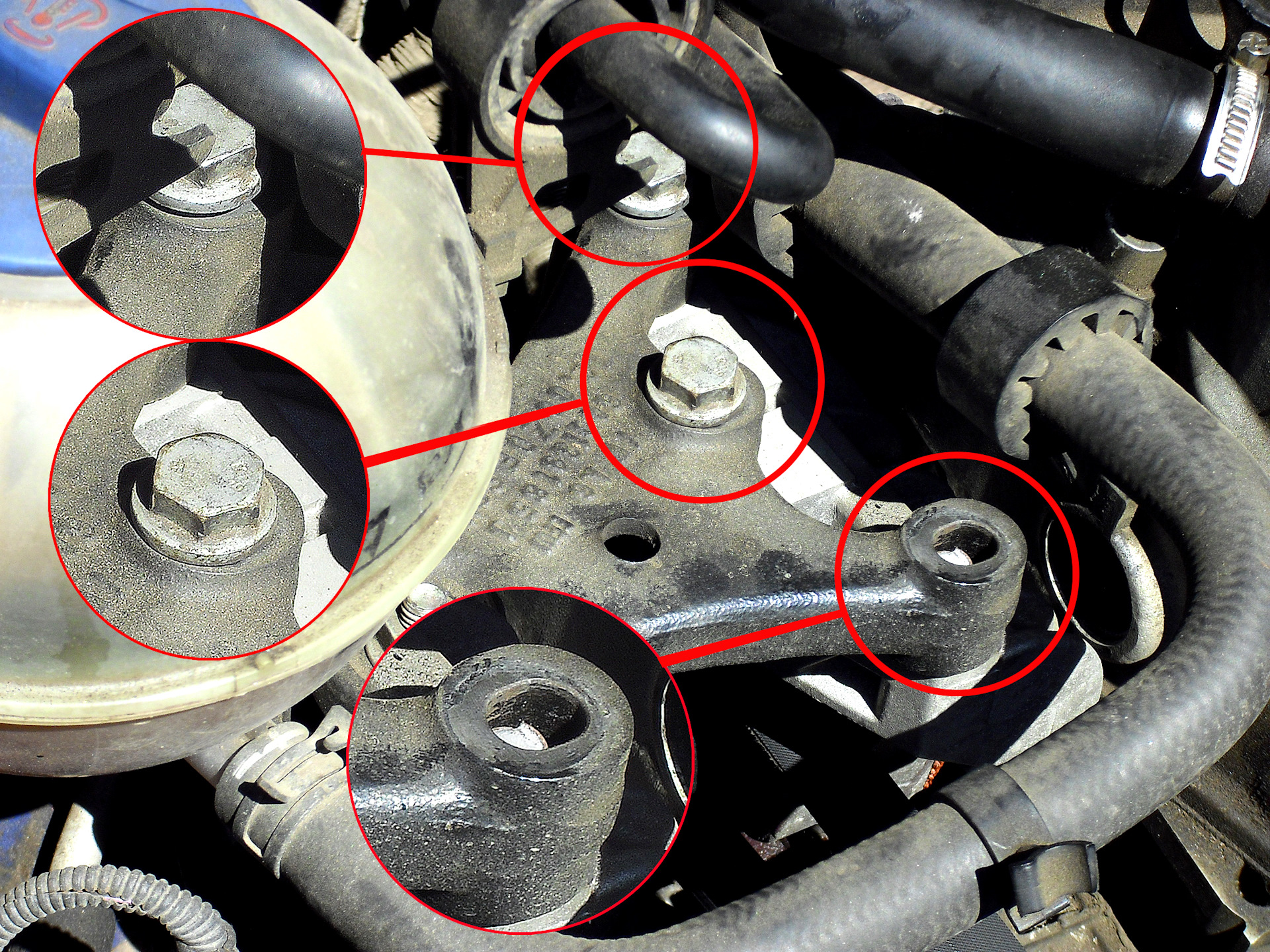 Один болт из 3-х опоры двигателя отломился( — Skoda Fabia Mk1, 1,4 л ...