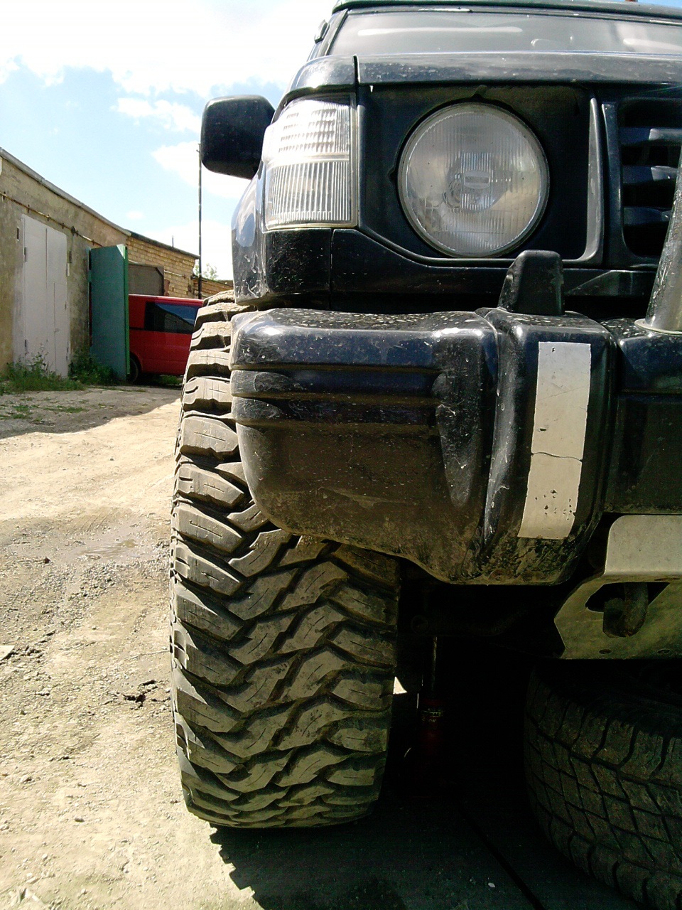 Прикинул колесики. — Mitsubishi Pajero (2G), 2,5 л, 1991 года | шины ...