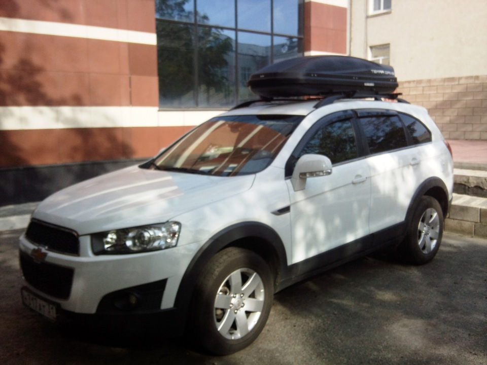 бокс на крышу — Chevrolet Captiva (1G), 2,4 л, 2012 года | аксессуары ...