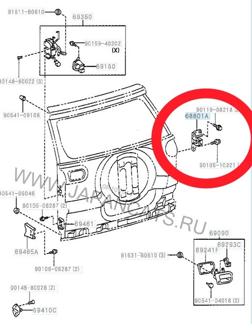 Устранение стука в багажном отсеке. Часть №1. — Toyota RAV4 (II), 2 л ...