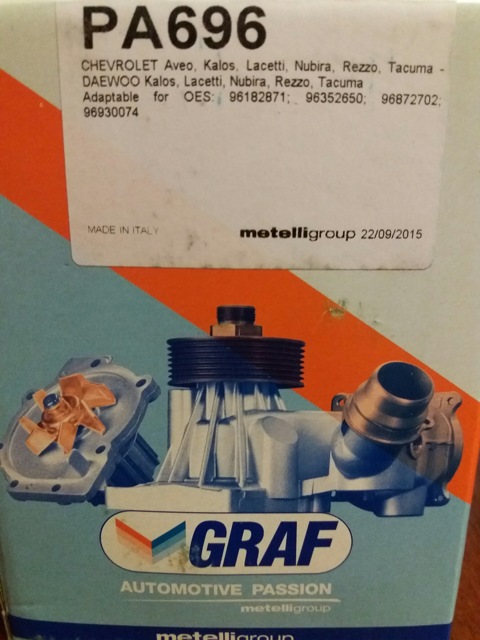 96872702 Насос водяной DOHC 1.4-1.6 GM | Запчасти на DRIVE2