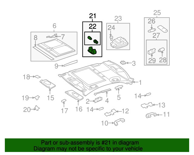 A2218200401 Фонарь освещения салона Mercedes | Запчасти на DRIVE2