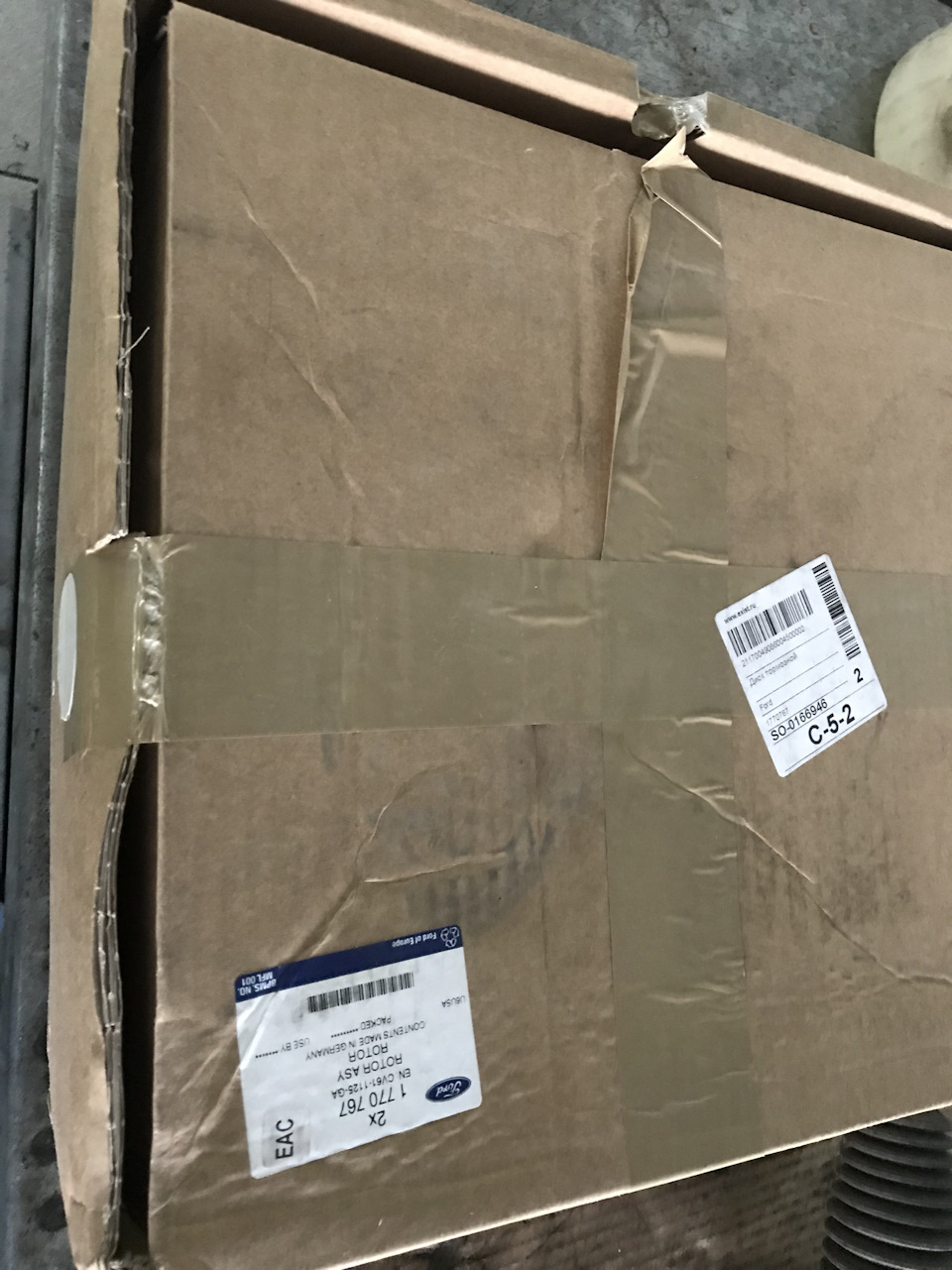 1770767 Диск тормозной передний / Focus-II/III, Kuga, Transit Connect ...