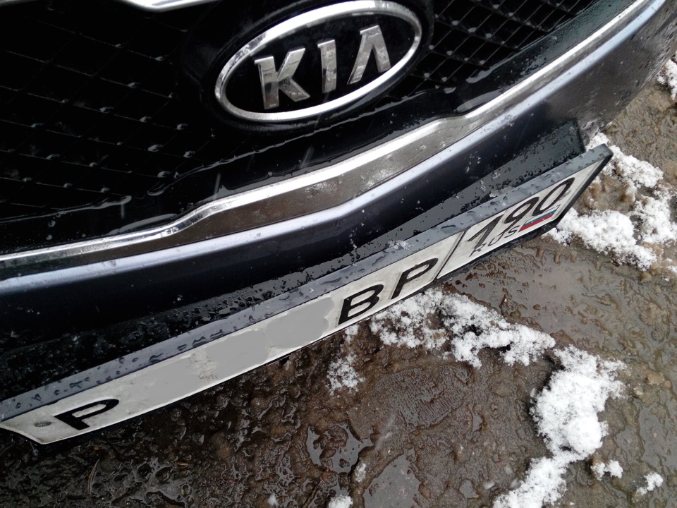Подиум под номер. — KIA Cerato (2G), 1,6 л, 2010 года | своими руками ...
