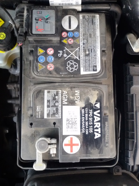 7P0915105 АКБ, залитая эл-литом и заряж. VAG | Запчасти на DRIVE2