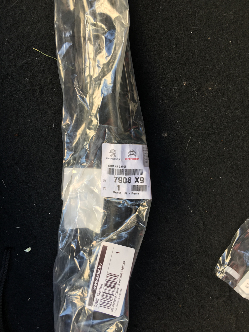 7908X9 Уплотнитель капота Peugeot Citroen | Запчасти на DRIVE2