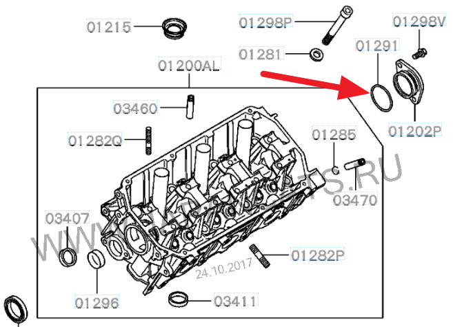 Кто менял кольцо уплотнительное головки блока? — Mitsubishi Pajero ...