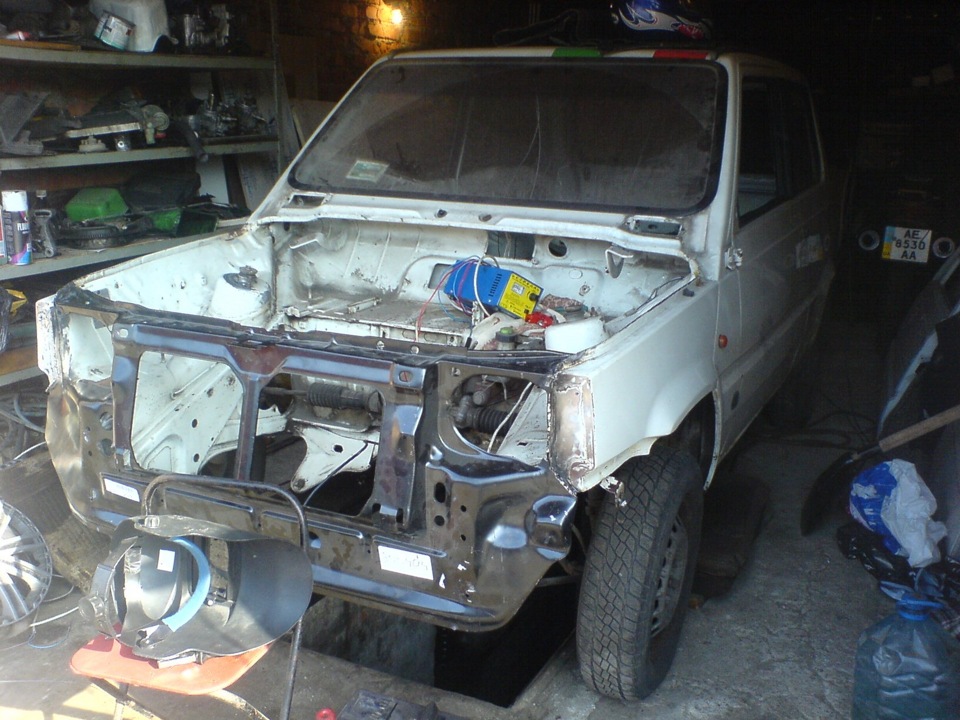 Работа по кузову идет — FIAT Panda (1G), 1 л, 1986 года | кузовной ...
