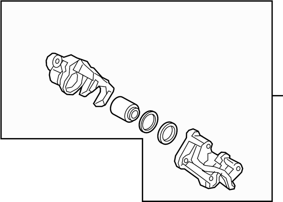 58310D5A30 Caliper KIT-RR BRAKE, LH KIA HYUNDAI | Запчасти на DRIVE2