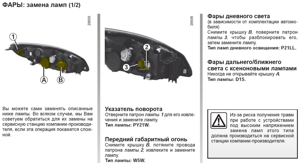 Головное освещение. Теория. — Renault Grand Scenic III, 1,5 л, 2010 ...